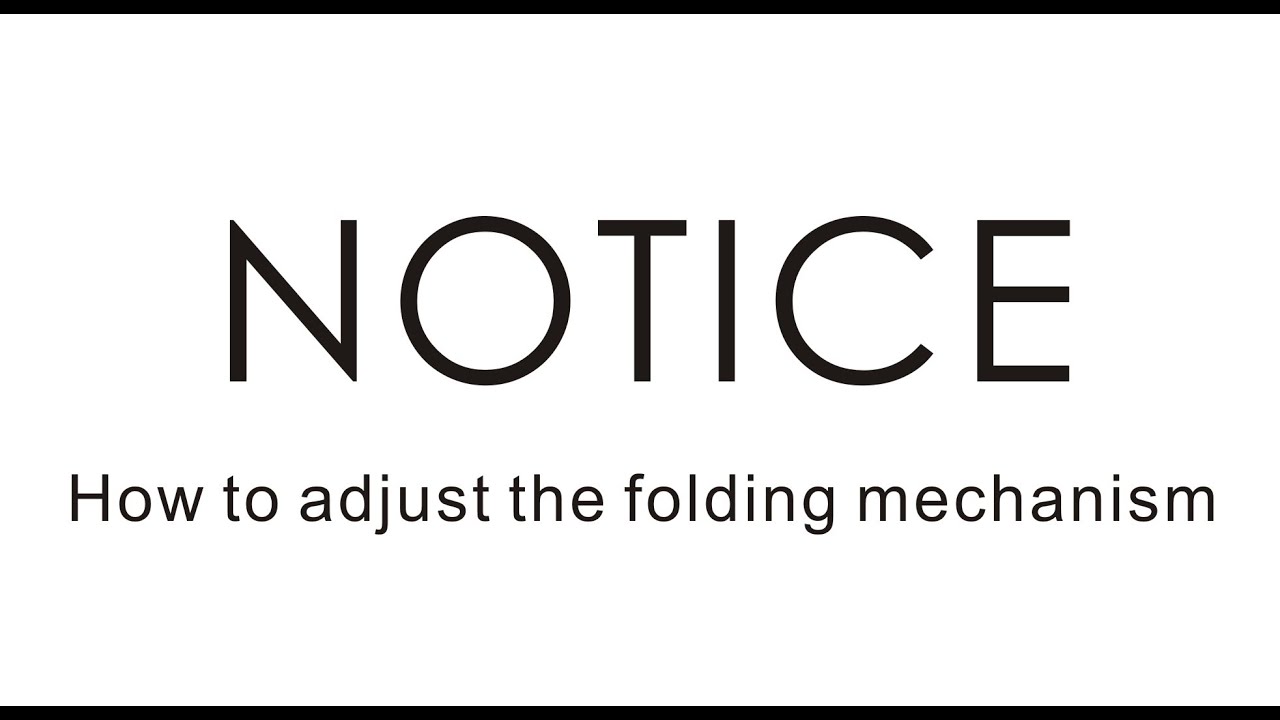How to adjust the folding mechanism of your folding bike - YouTube