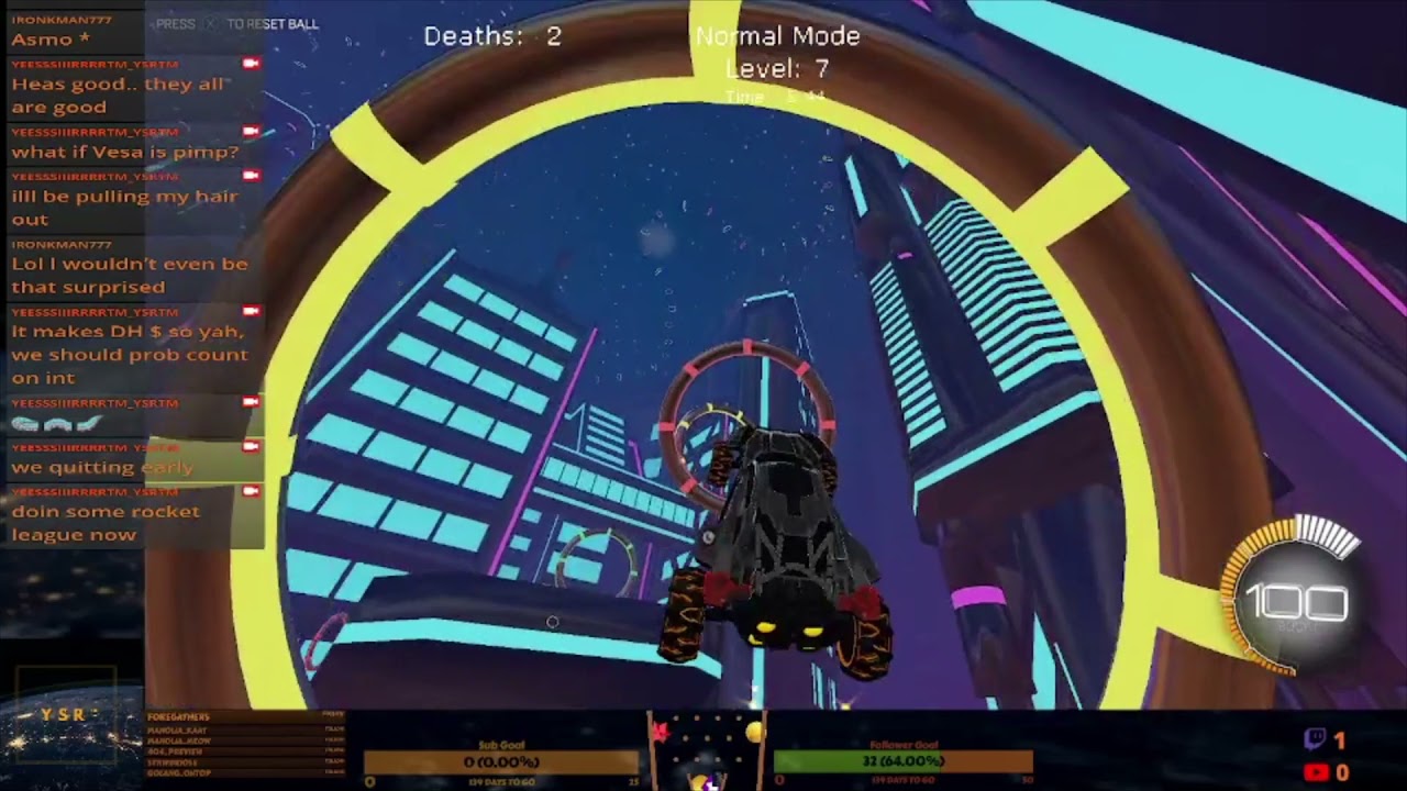 Rocket League / Neon Rings Workshop Map / 1st Play Thru - YouTube