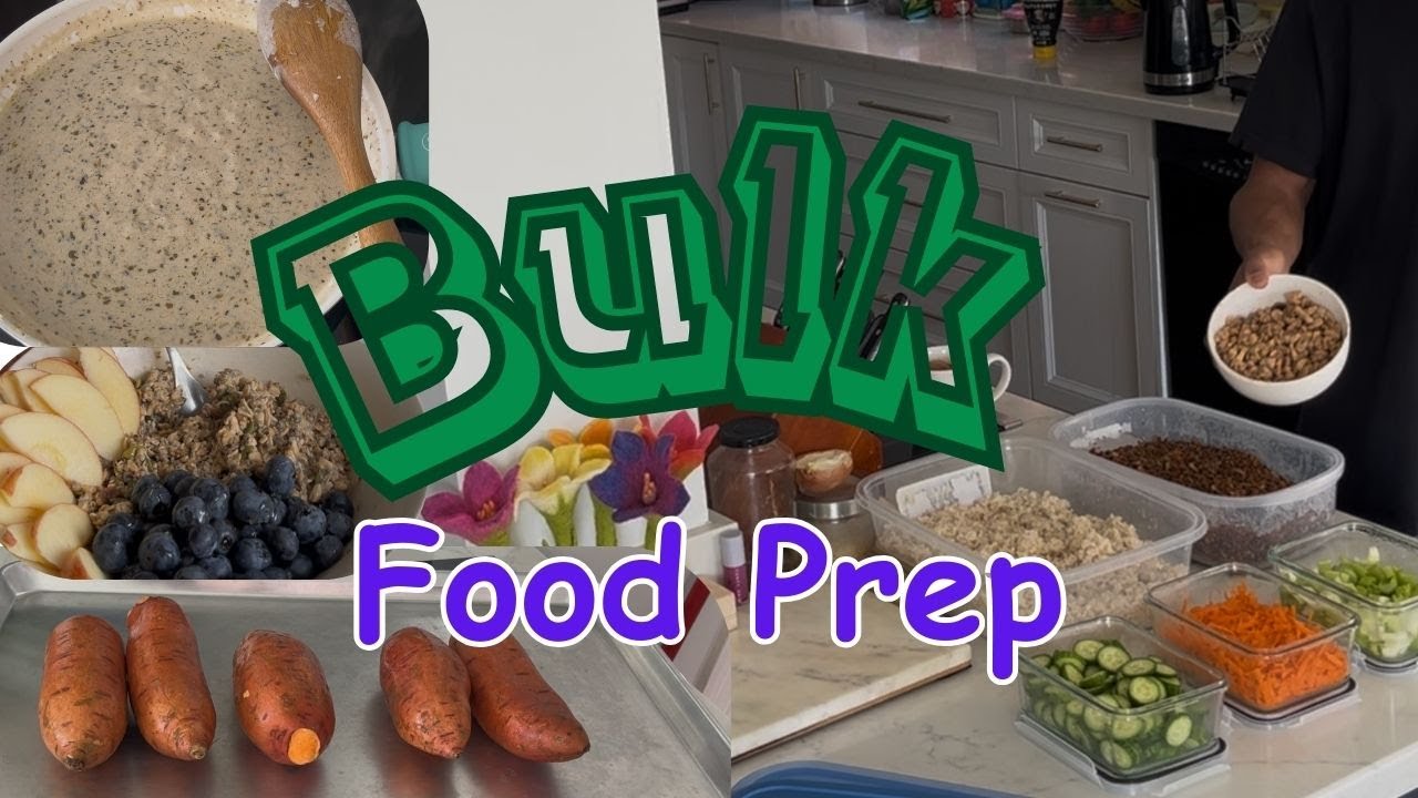 Bulk Meal Prep | What I Eat in a Day | Vegan Meals - YouTube