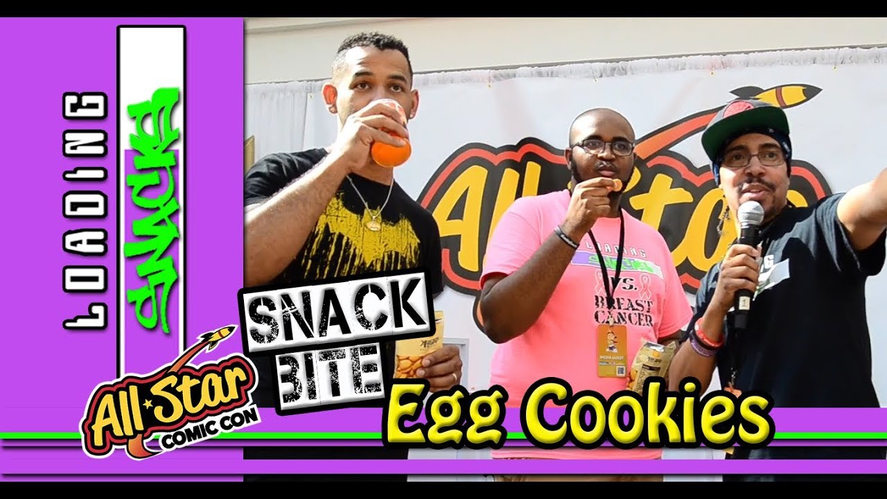 All-Star Comic Con | Egg Cookies Snack Bite Live - YouTube