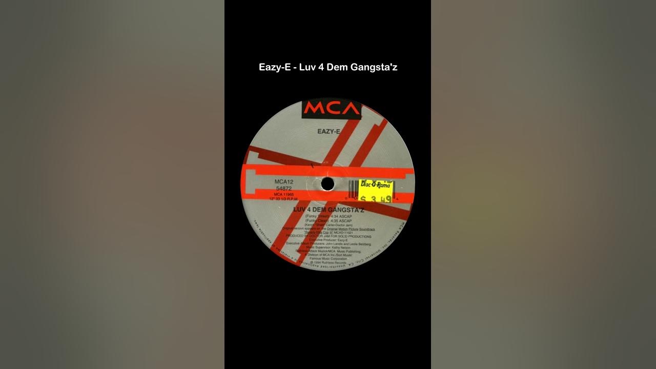 Eazy-E- Luv 4 Dem Gangsta'z - YouTube