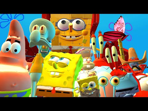 ALL CHARACTERS FROM "SPONGEBOB' IN GMOD / SPONGEBOB VS MR KRABS / GARY ...