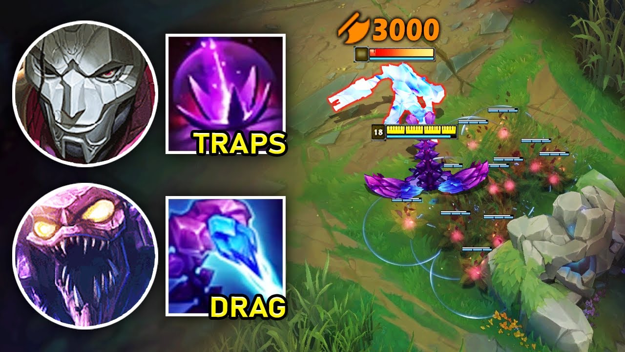 We created a cluster of Jhin traps and Skarner drags them into it (KA ...