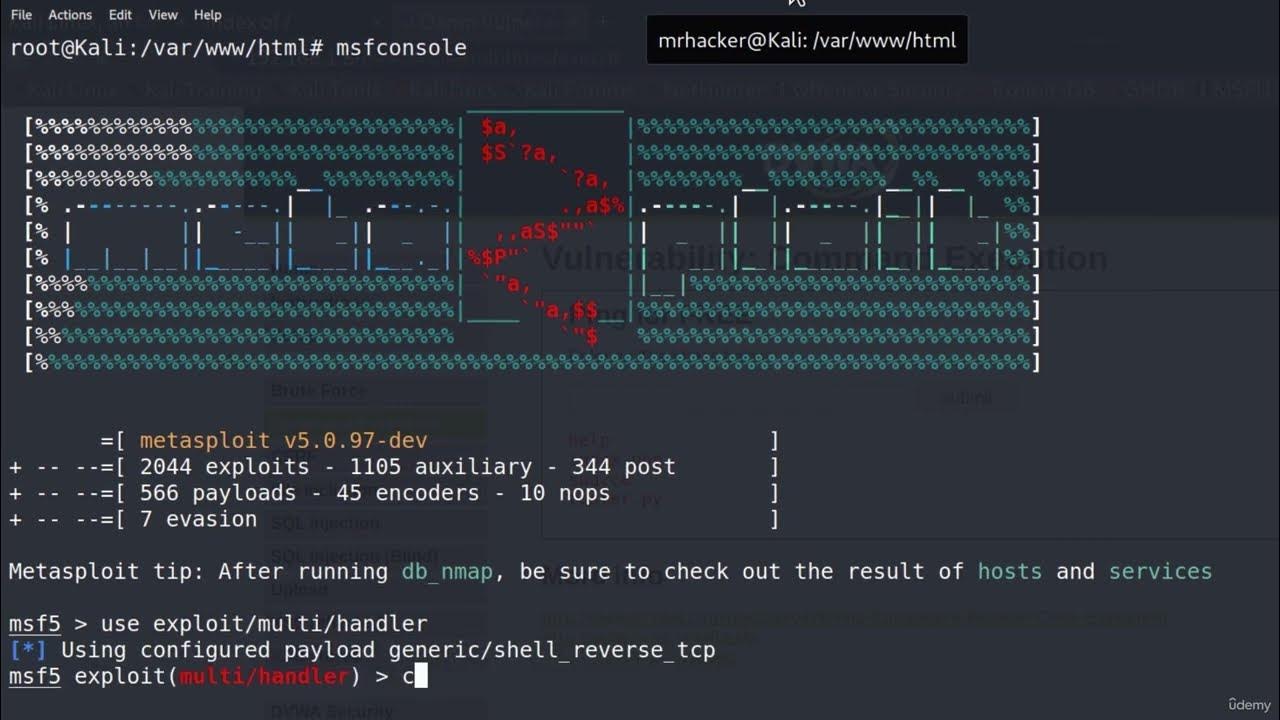 89 Mastering Meterpreter: Achieving Command Execution and Obtaining a Shell - YouTube