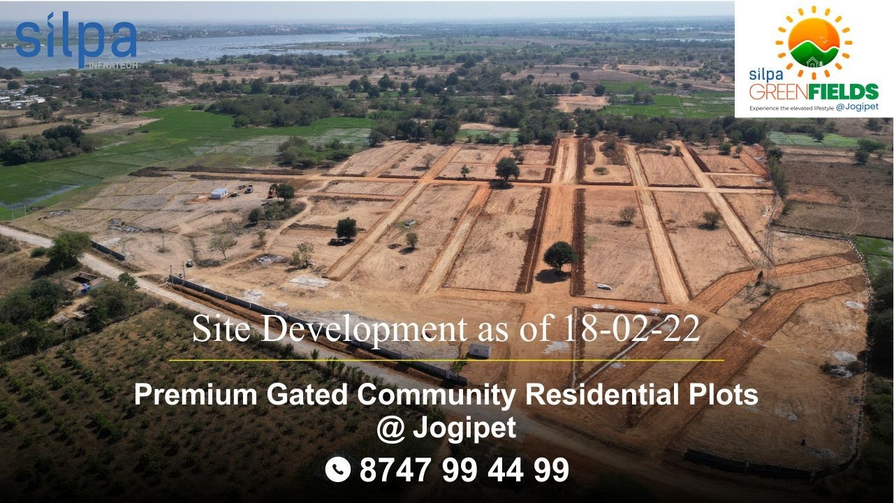 Silpa Green Fields Residential DTCP Plots at Jogipet | Site development ...