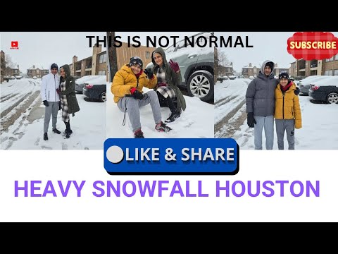 HEAVY SNOWFALL IN HOUSTON TEXAS IT'S NOT NORMAL THIS IS FUNN FOR ...