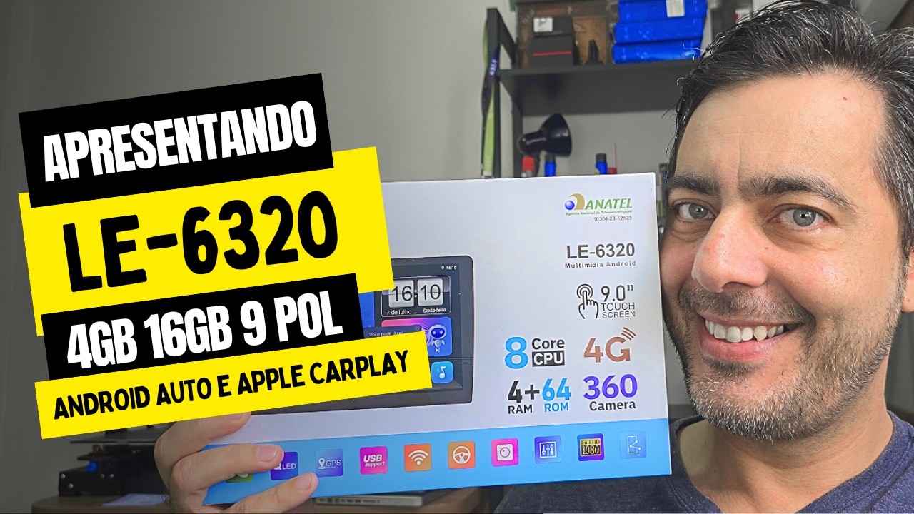 LELONG LE-6320 MULTIMÍDIA ANDROID COM 4GB ANDROID AUTO E APPLE CARPLAY ...