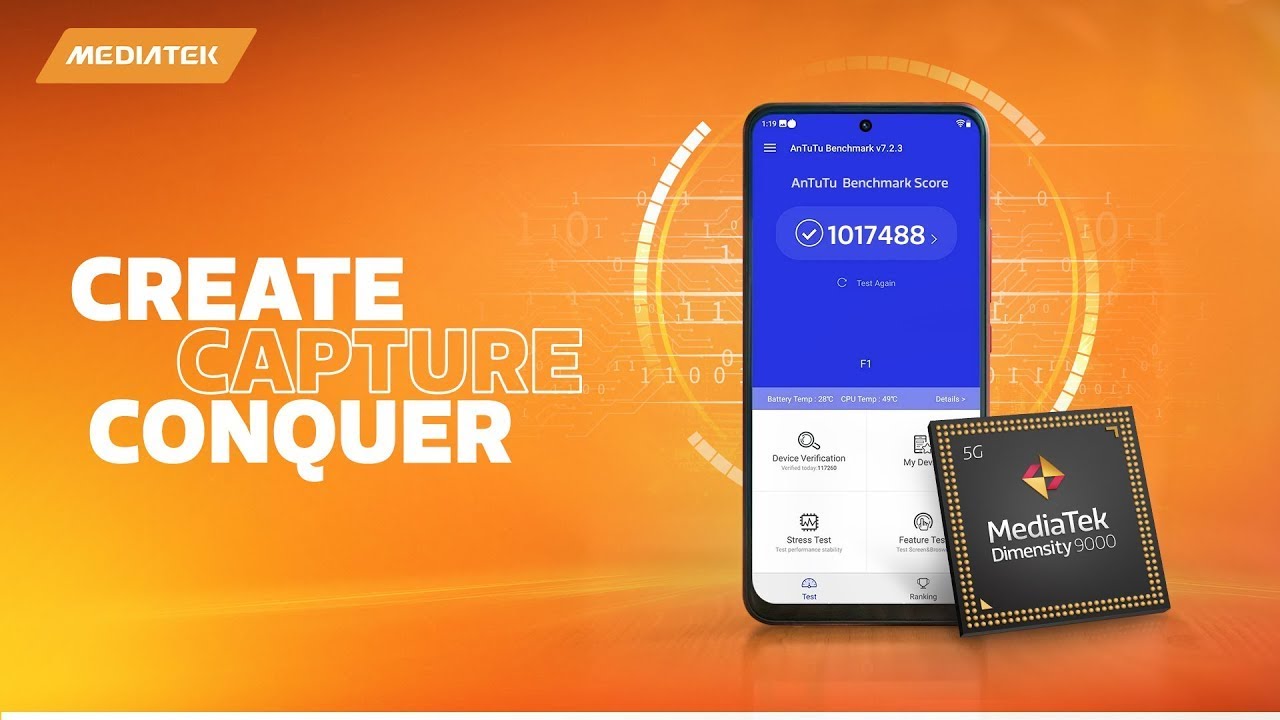 MediaTek Dimensity 9000 Benchmark Results - YouTube
