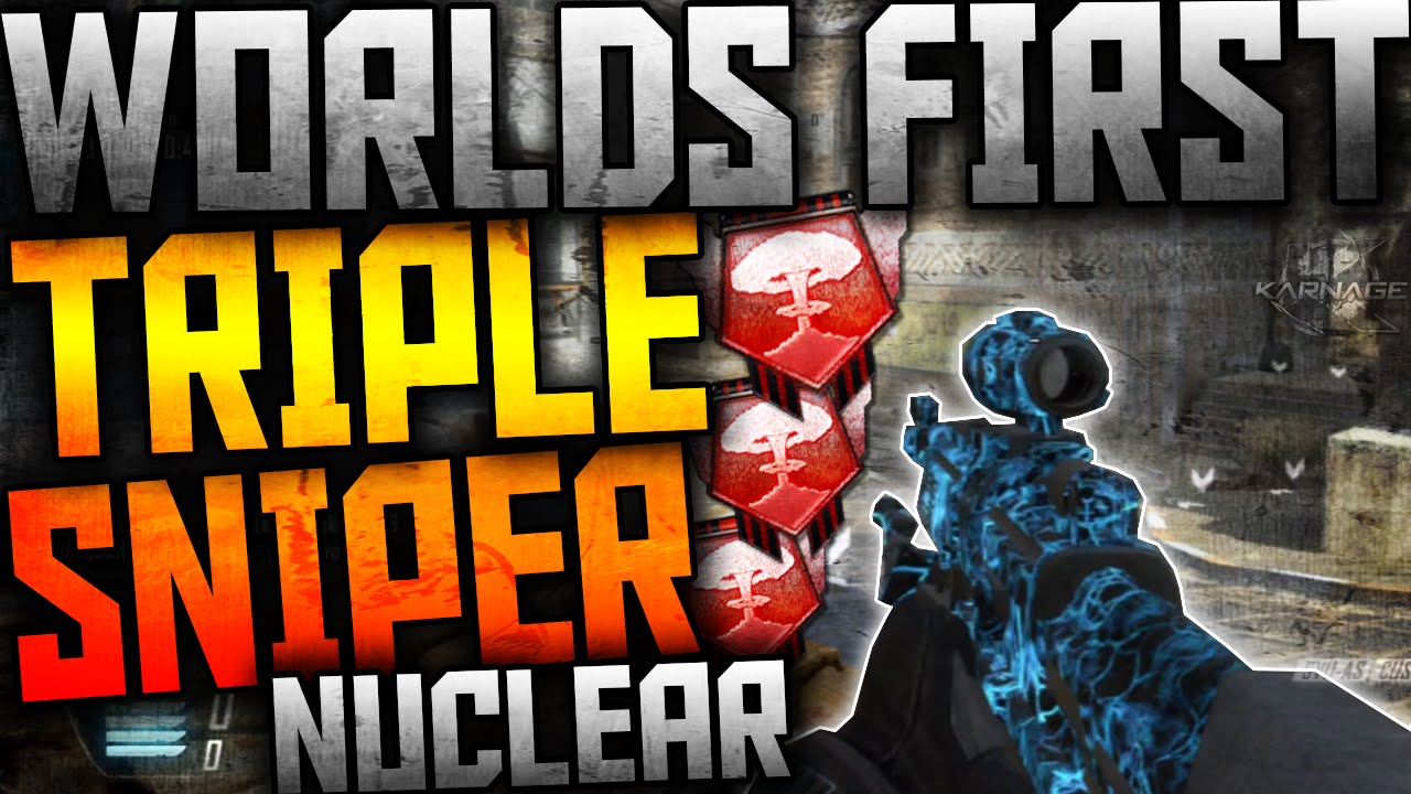 BO2: WORLDS FIRST SNIPER TRIPLE NUCLEAR! (Black Ops 2 Sniper Triple ...