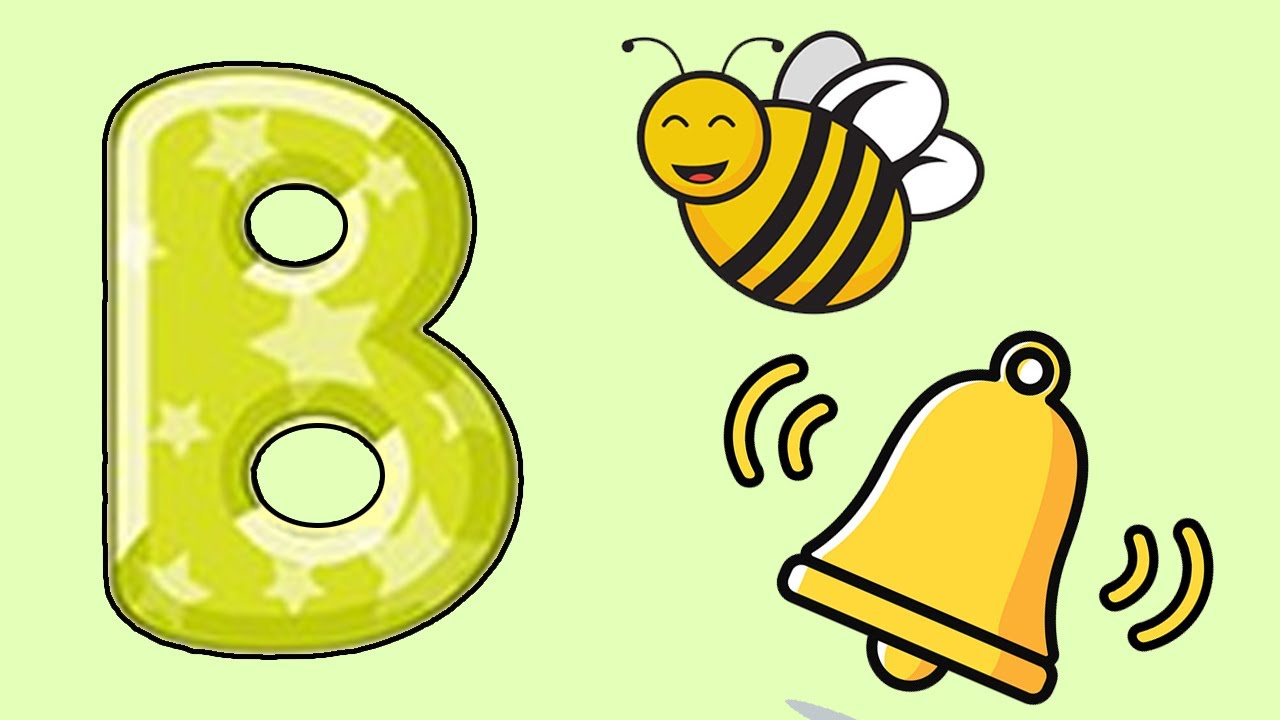 Learning the LetterB for kids | B for Bee Bell Ball Boat Book - YouTube