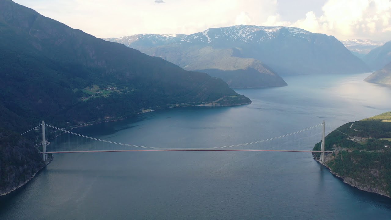 Hardangerbrua - Eidfjorden - Hardangerfjorden - Norway - Norge 🇳🇴 - DJI ...