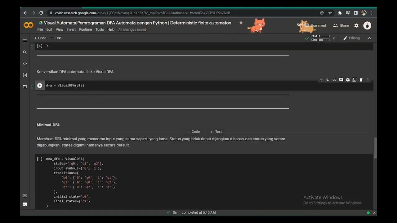 Visual Automata | Pemrograman DFA Automata dengan Python ...