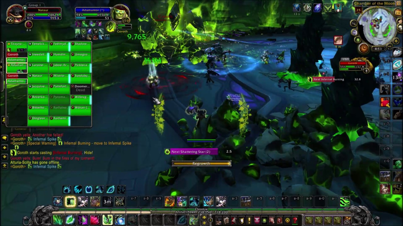 [WOW Legion Raid] Tomb of Sargeras 1. Gates of Hell - Goroth (Healer ...