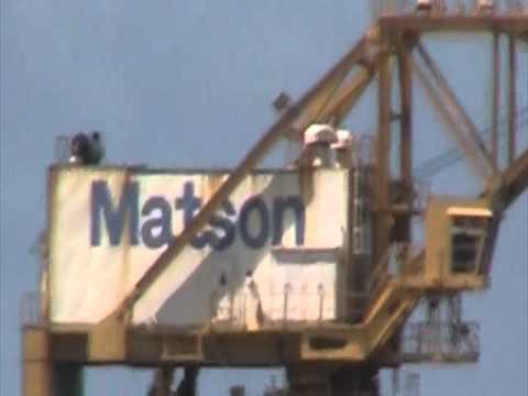 MATSON CONTAINER BARGE - YouTube
