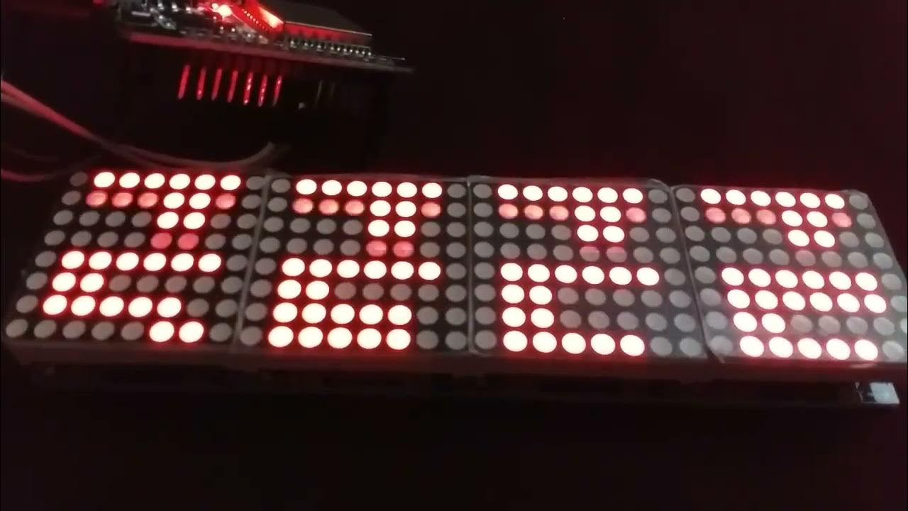 (Demo) ESP32 ESP-IDF with MAX7219 Dot Matrix Display Module - YouTube