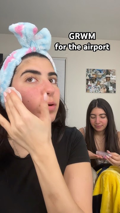 Getting ready for the airport #grwm #grwmskincare #airport #travel #shorts - YouTube