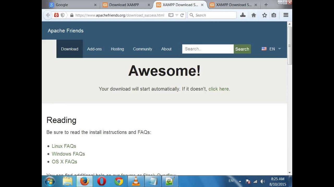 Start PHP (Hello world) - YouTube