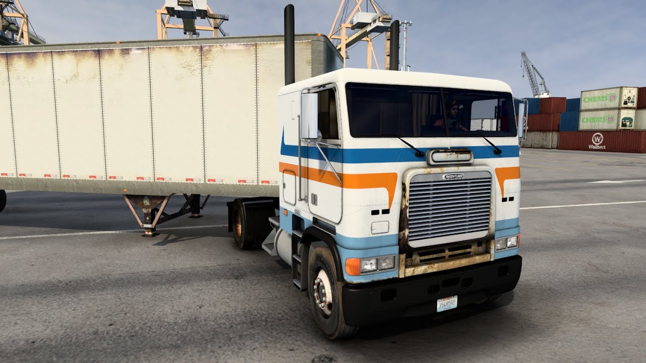 Rusty Barnfind Freightliner FLB Cabover with Rusty Trailer - American ...