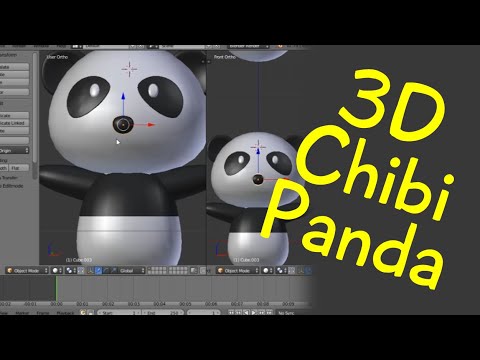 Blender 3D Chibi Panda - Speed Demo - YouTube