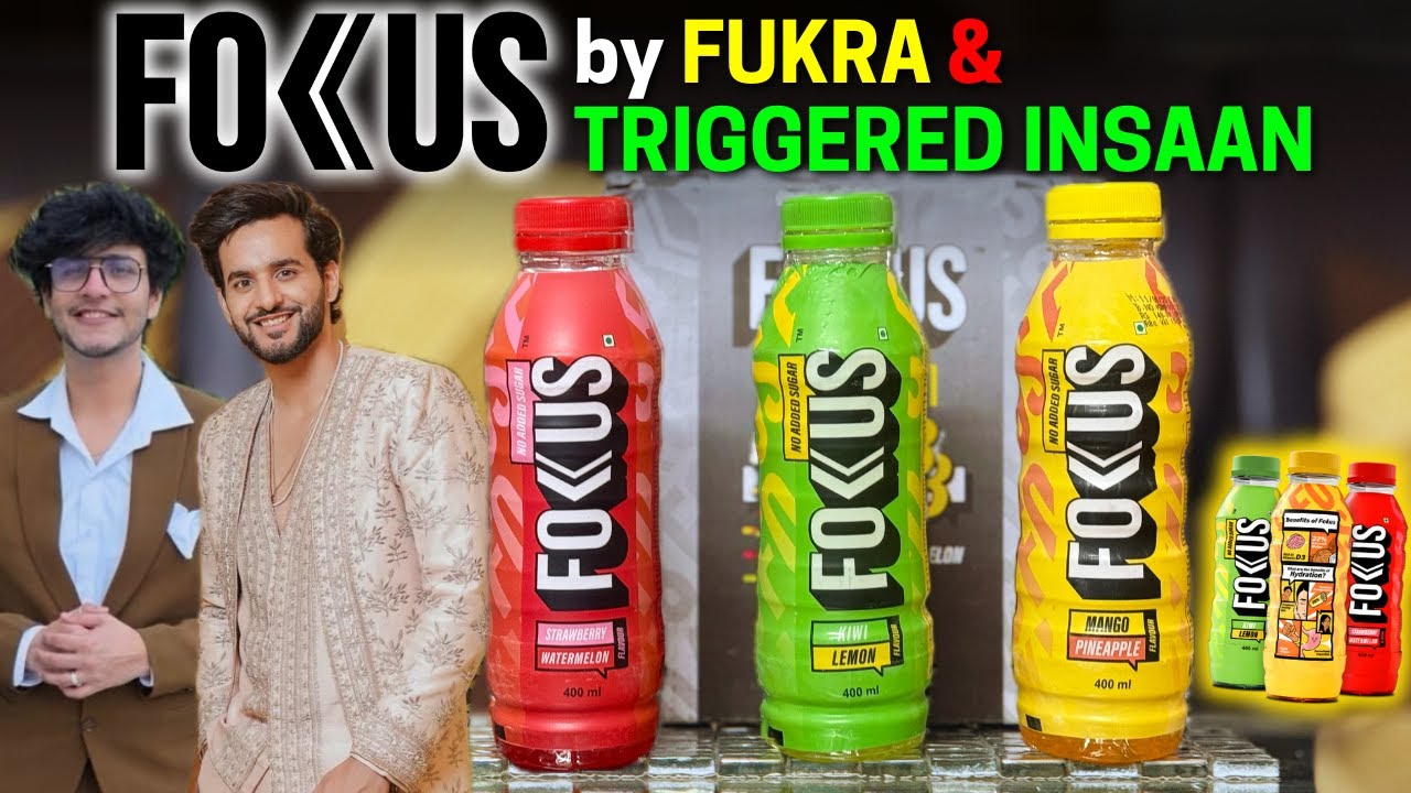 Fokus Hydration by Triggered Insaan and Fukraa Insaan Taste Review | Fokus Hydration - YouTube