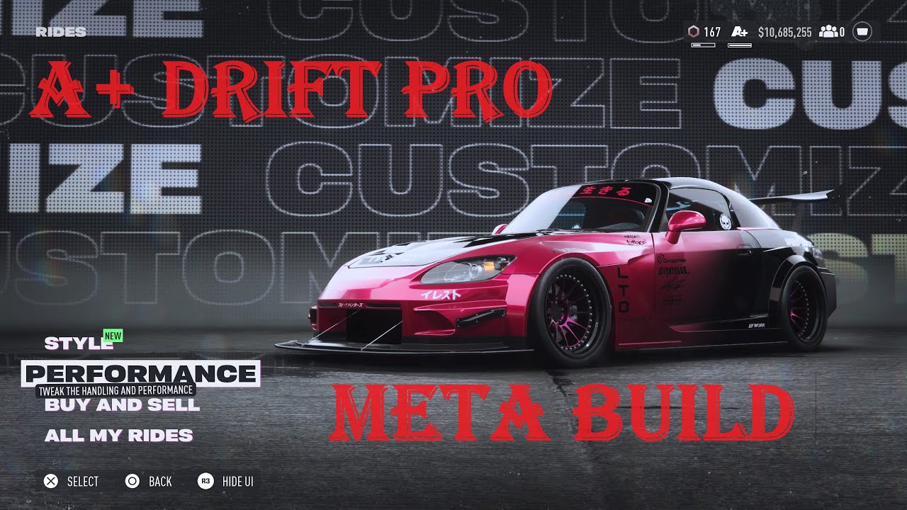 NFS Unbound A+ class drift pro meta build vol 7-9 - Honda S2000 - YouTube
