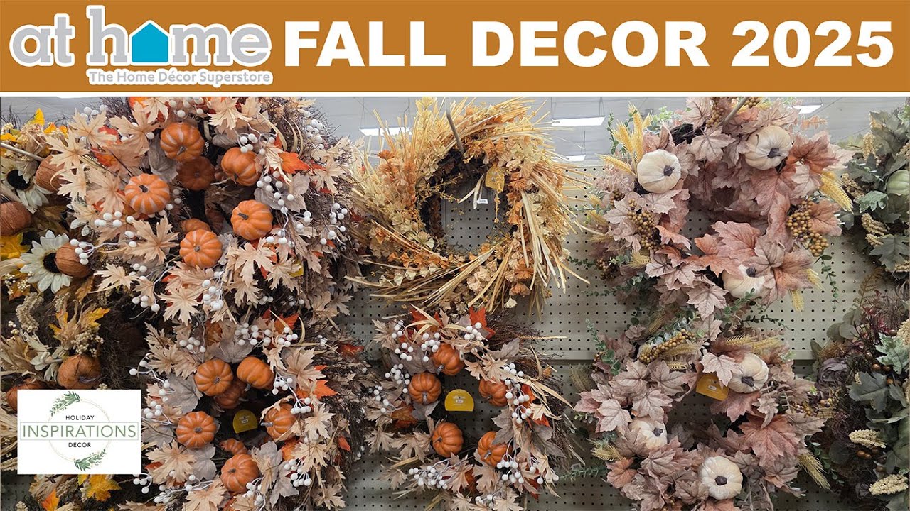 AT HOME Fall Decor 2025 - YouTube