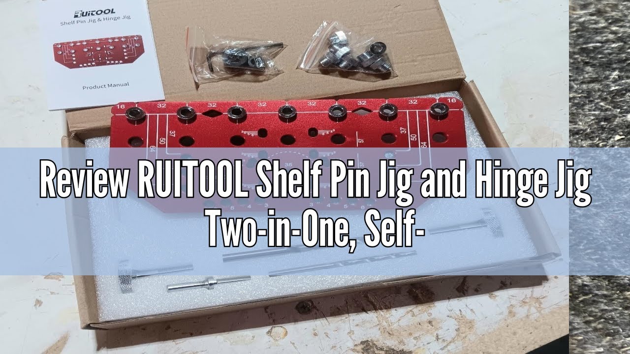Review RUITOOL Shelf Pin Jig and Hinge Jig Two-in-One, Self-contained ...