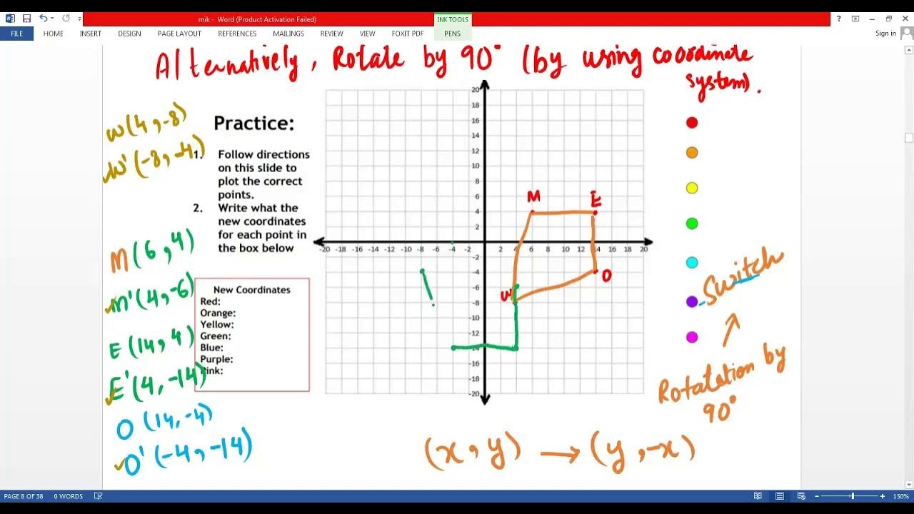 Rotation Geometrical Transformation part 2 - YouTube