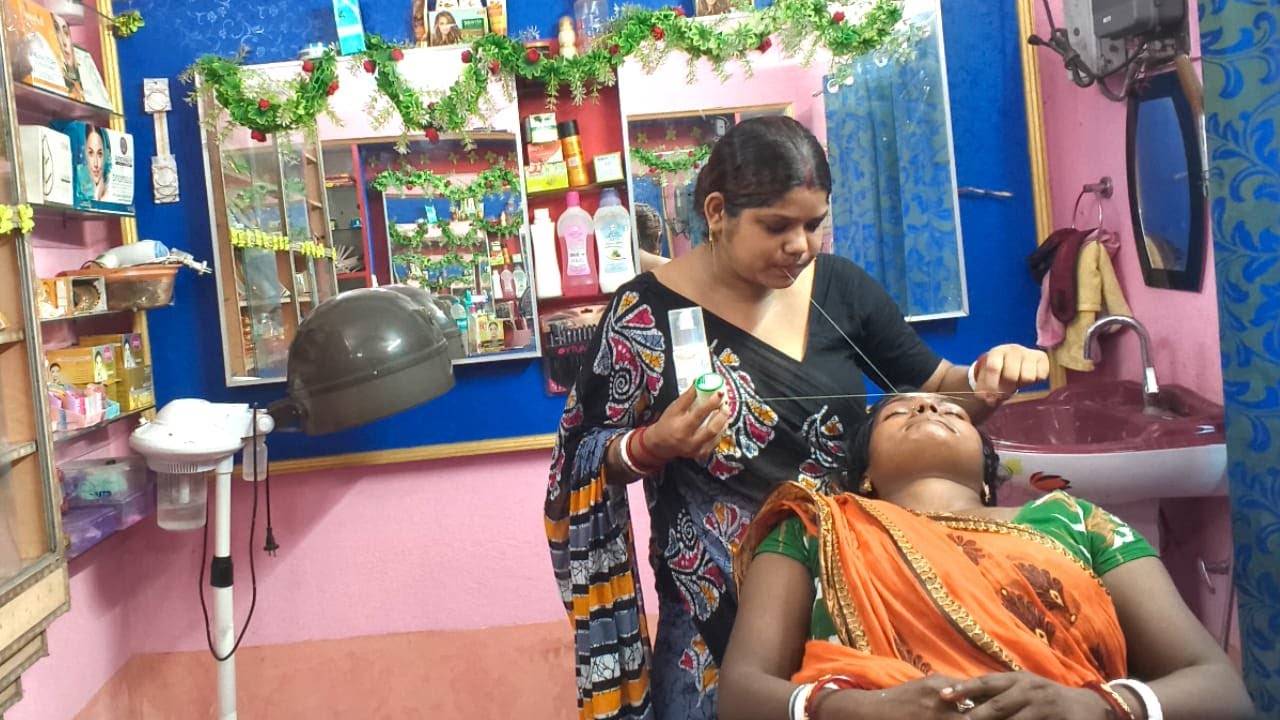 ASMR 💈Eyebrow Threading Doing My Sweet Customer in My Parlour 💈 (Relaxing) ORIGINAL - YouTube