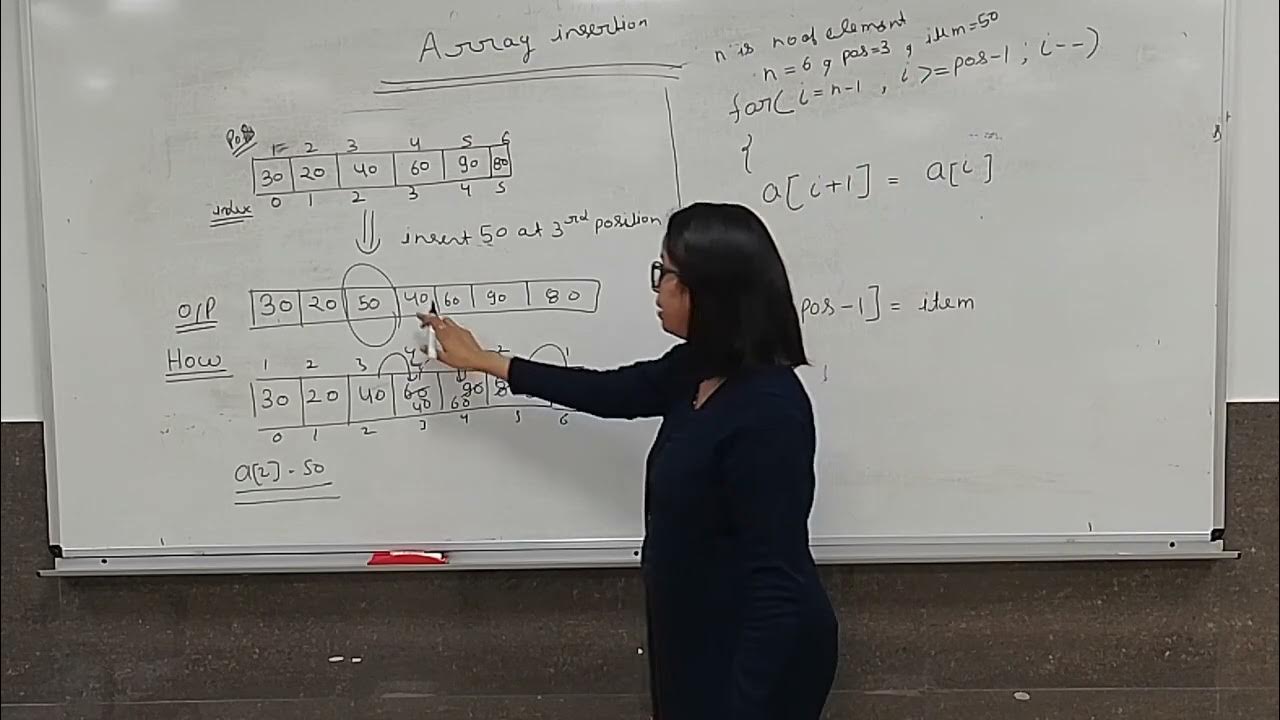 Lecture3 - Array Insertion and Deletion - YouTube