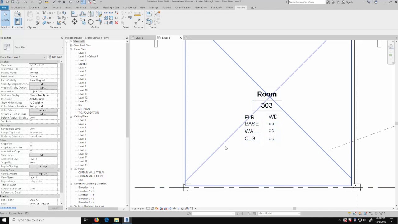 Room Tag & Schedule in REVIT - YouTube