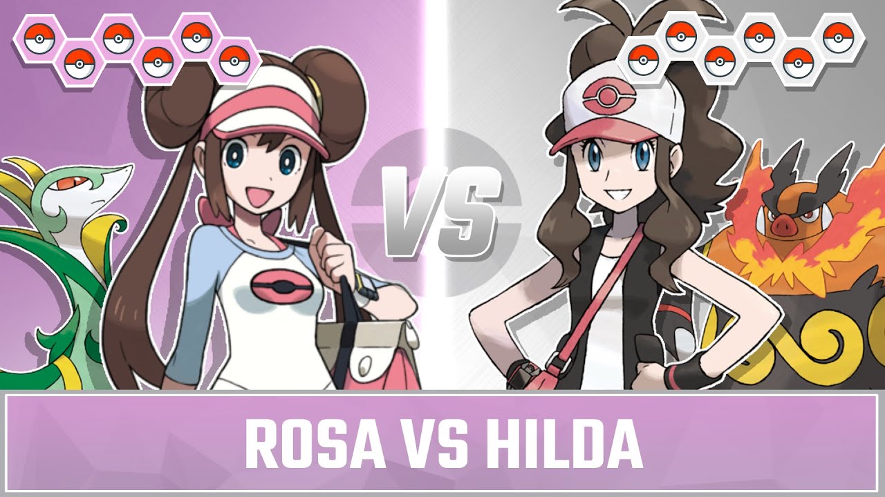 Unova Pokemon Battle: Rosa vs Hilda - YouTube