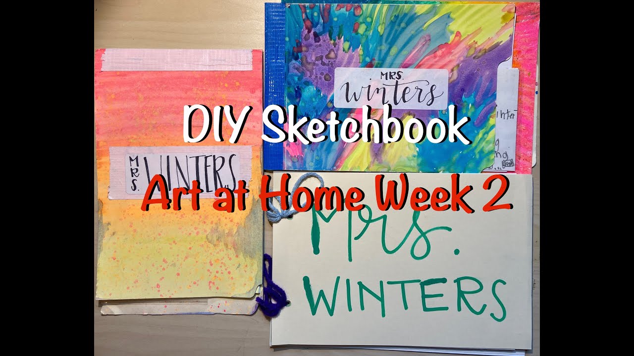 Art at Home Week 2 - DIY Sketchbooks - YouTube