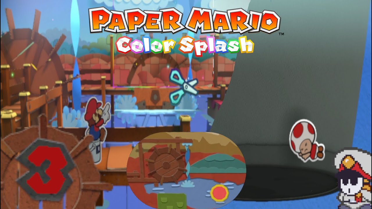Cutting the Cherry Lake - Let's Play: Paper Mario Color Splash #03 ...