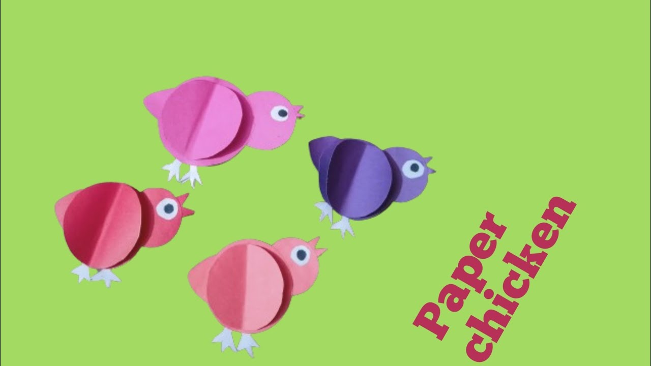 How to Make Origami Baby Chicken | Origami Paper Craft Chicken ...