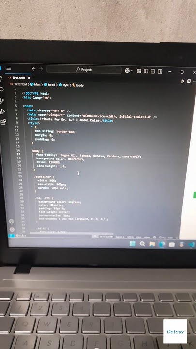 Tribute Page using HTML and CSS. - YouTube