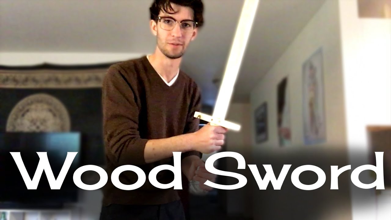 Homemade DIY wooden training swords - YouTube