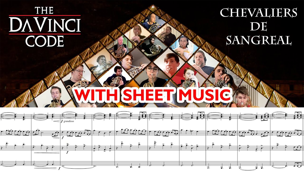 The Da Vinci Code - Chevaliers de Sangreal || Brass Sheet Music - YouTube