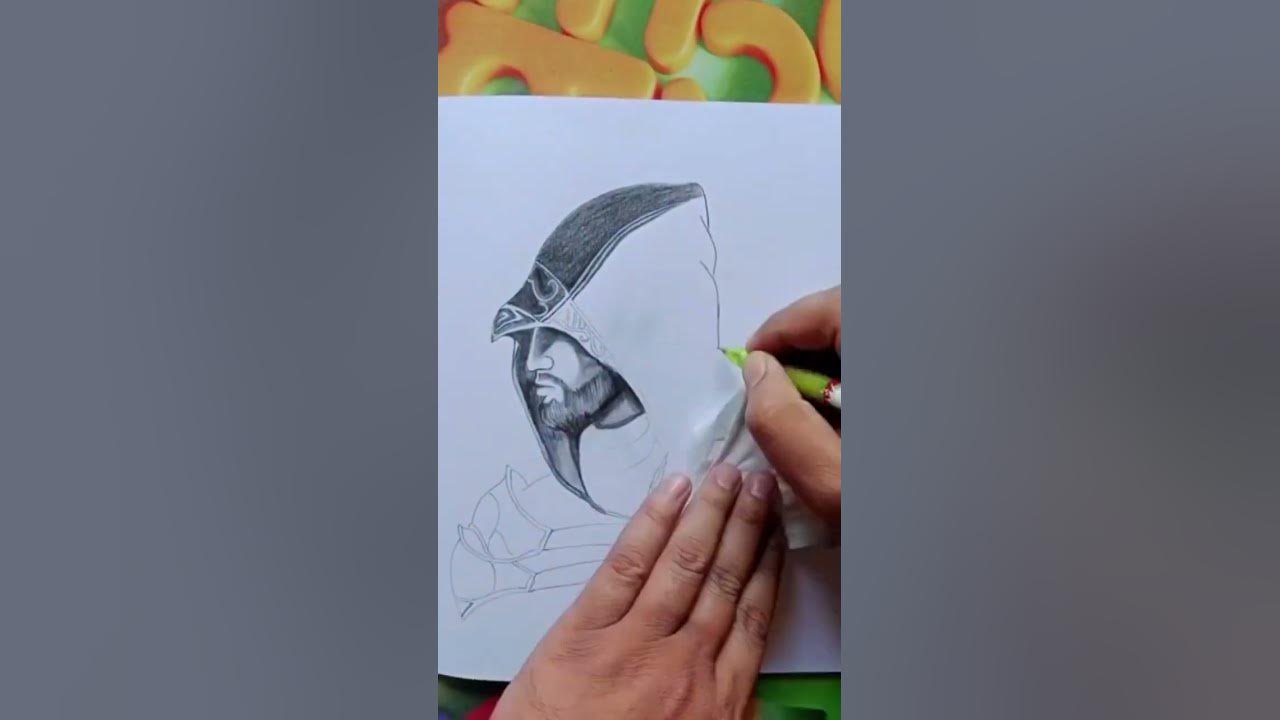 Ezio Auditore Da Firenze Sketching How To Draw Assassin Creed Character Rukushartcraft4752