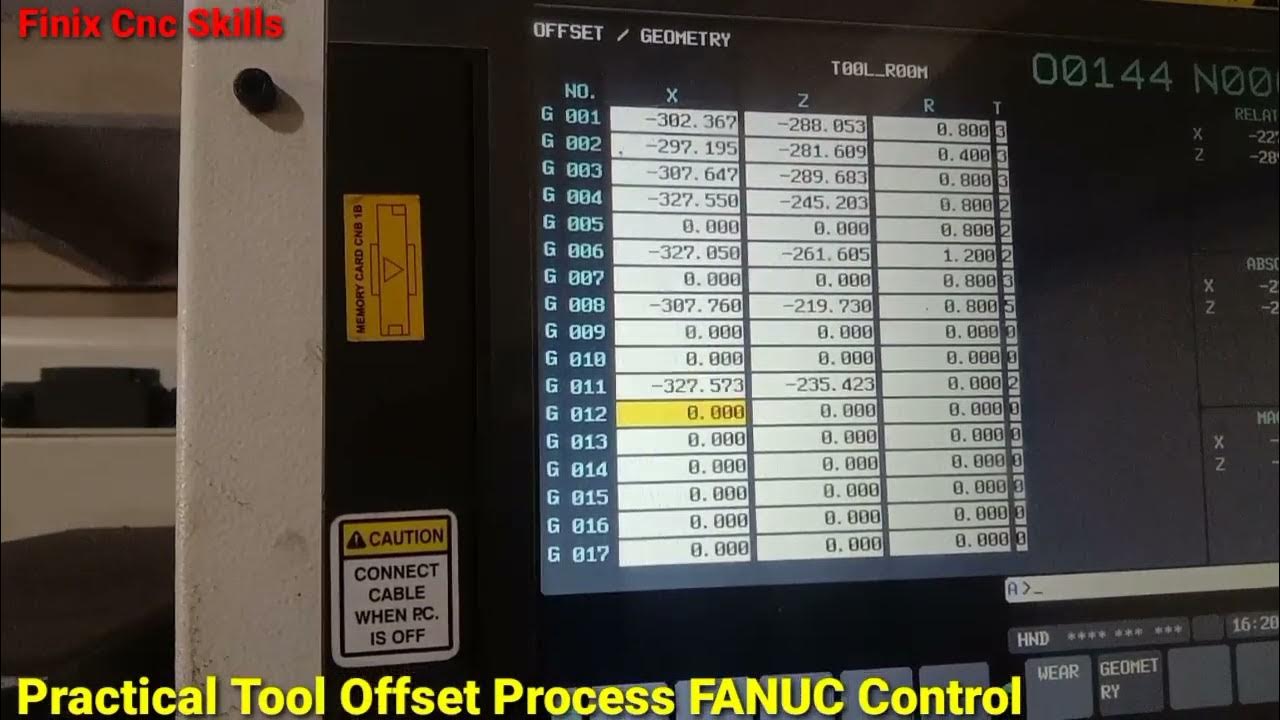 Tool offset in cnc | Practical video | offset kaise leni | how to take tool offset X and Z in ...