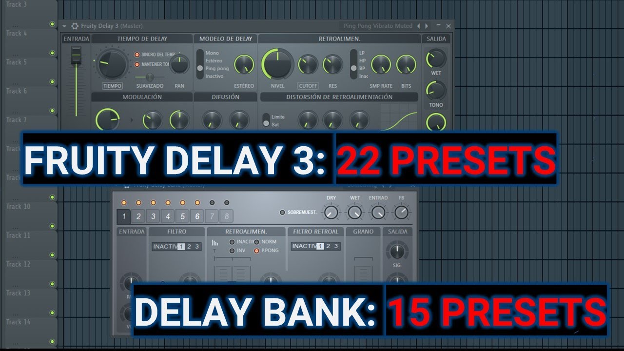 22 Presets para Fruity Delay 3 y 15 para Delay Bank - YouTube