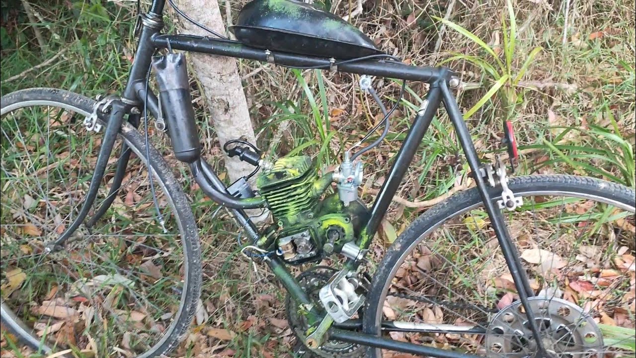 Destroyed Motorised Bike Lives Again - YouTube