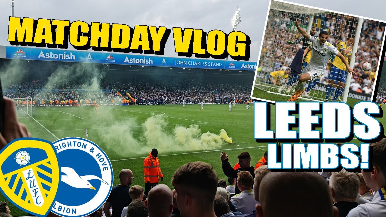 CRAZY LEEDS LIMBS for injury time EQUALISER! Leeds 1 - 1 Brighton ...