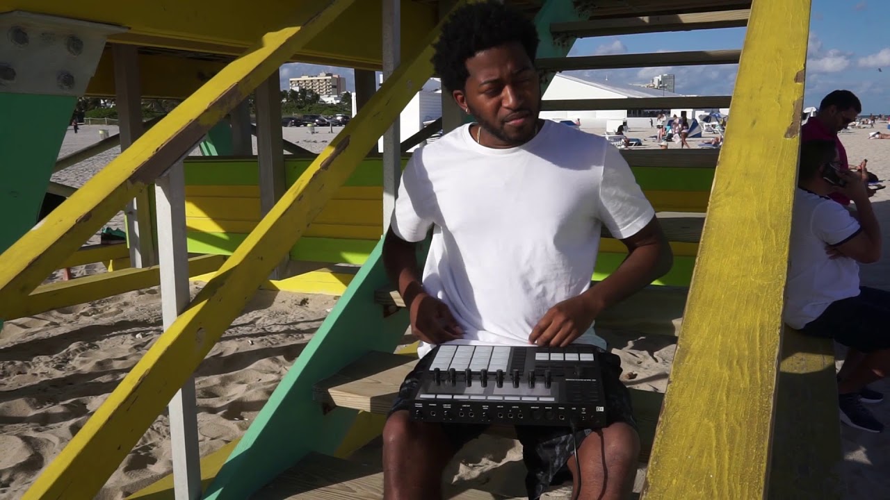 Austin Millz Makes A Beat On The Beach - YouTube Music
