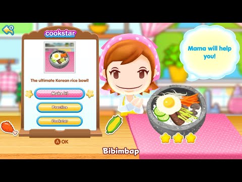 Cooking Mama Cookstar: Bibimbap Gameplay Recipe - YouTube