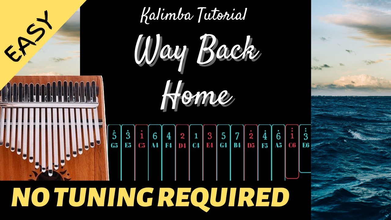 Way Back Home - SHAUN | Kalimba Tutorial (Easy) - YouTube