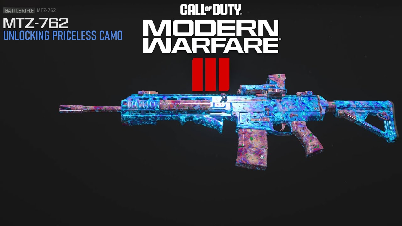 CALL OF DUTY - MODERN WARFARE 3 - UNLOCKING PRICELESS CAMO - MTZ-762 ...