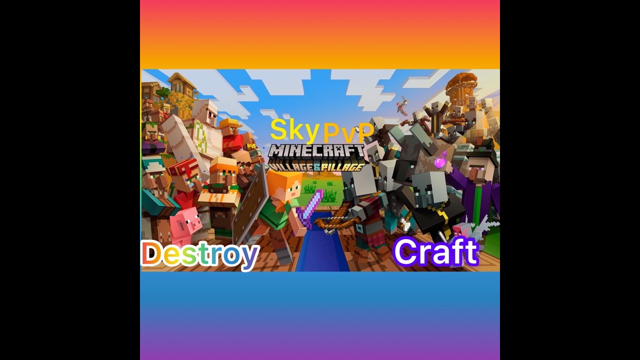 Destroy craft SkyPvP Унизил 3x1 - YouTube