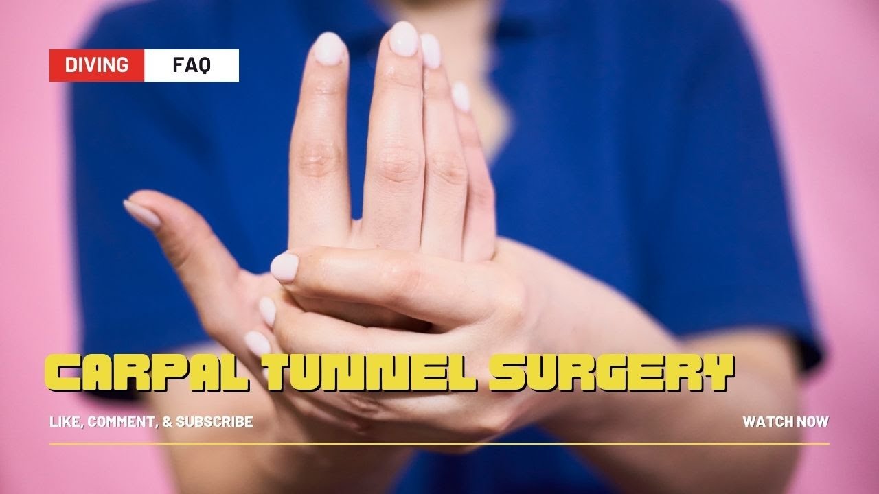 Diving After Carpal Tunnel Surgery - YouTube