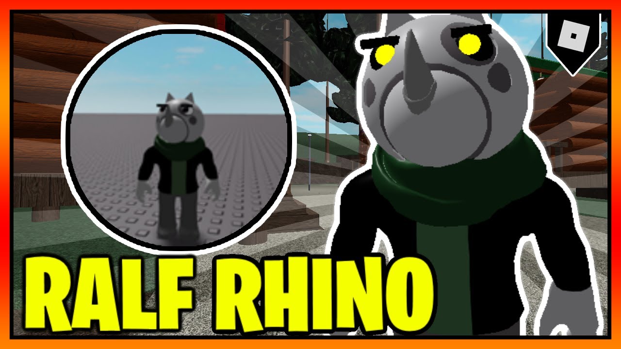 How to get the "RALF RHINO"BADGE + SKIN/MORPH in PIGGY ROLEPLAY CUSTOMS ...